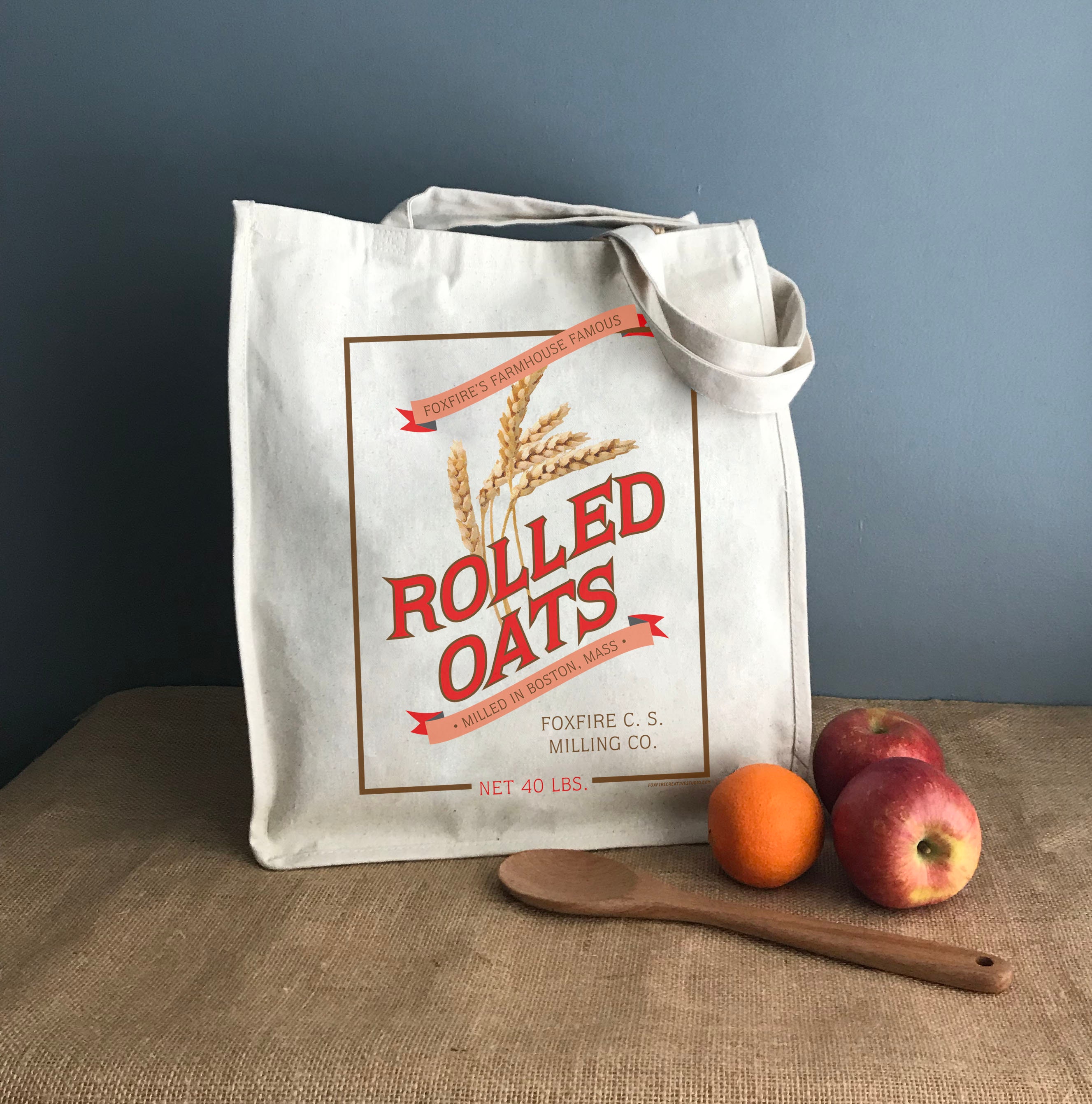 Vintage Brand Rolled Oats Tote Bag | Etsy