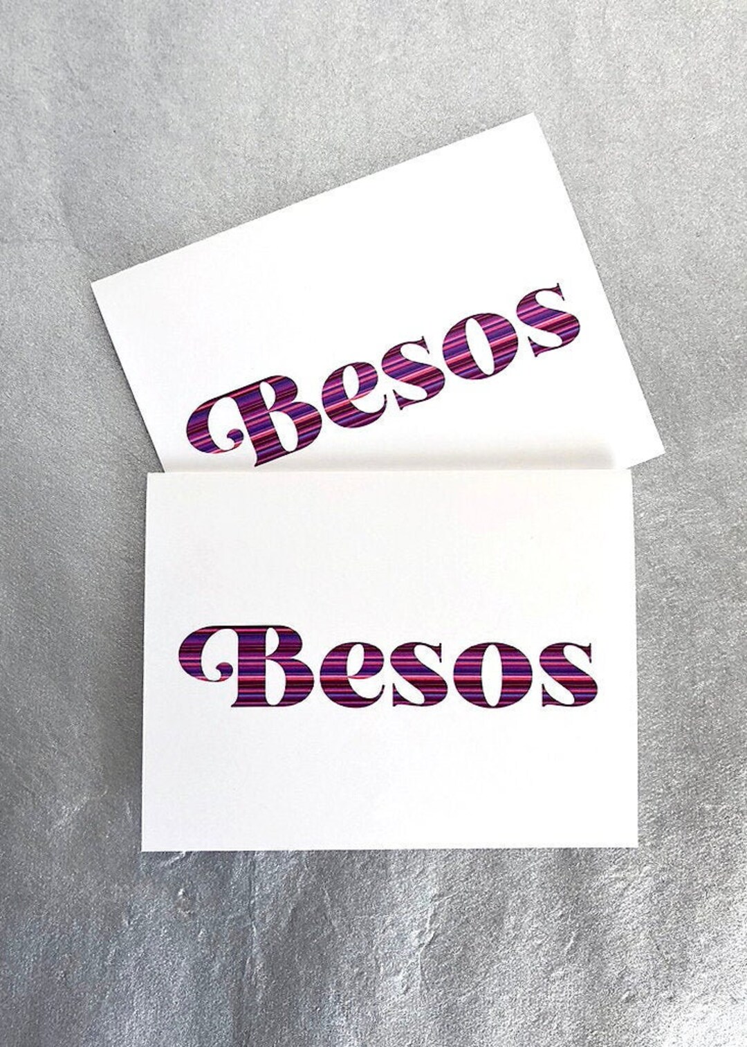 Besos Kisses Cards Set - Etsy Israel
