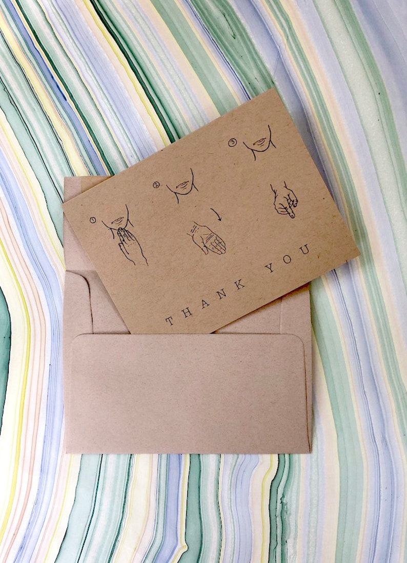 Sign Language Thank You Card Set (10) - Etsy
