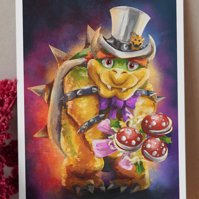 Bowser Painting - Etsy