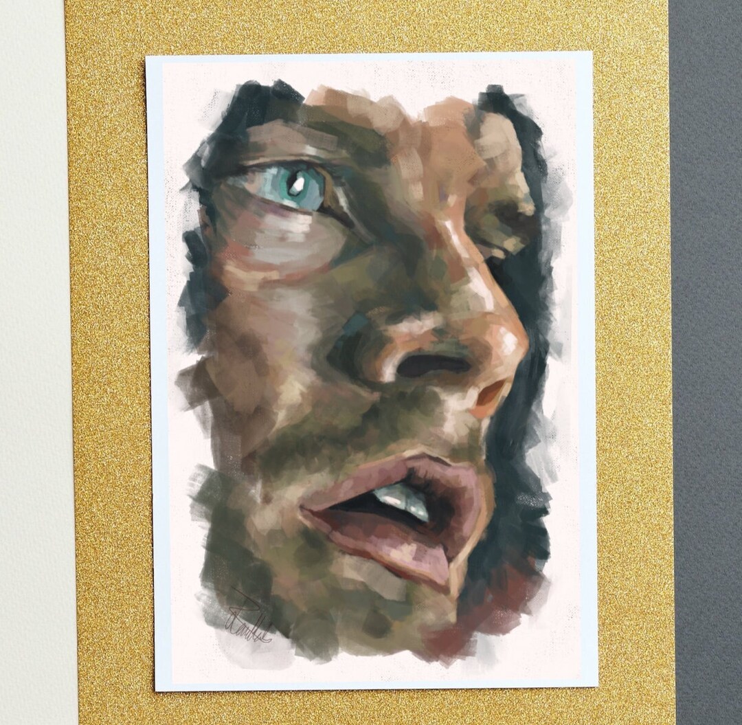 Bucky Barnes Civil War Face Study Digital Portrait [PRINT] - Etsy