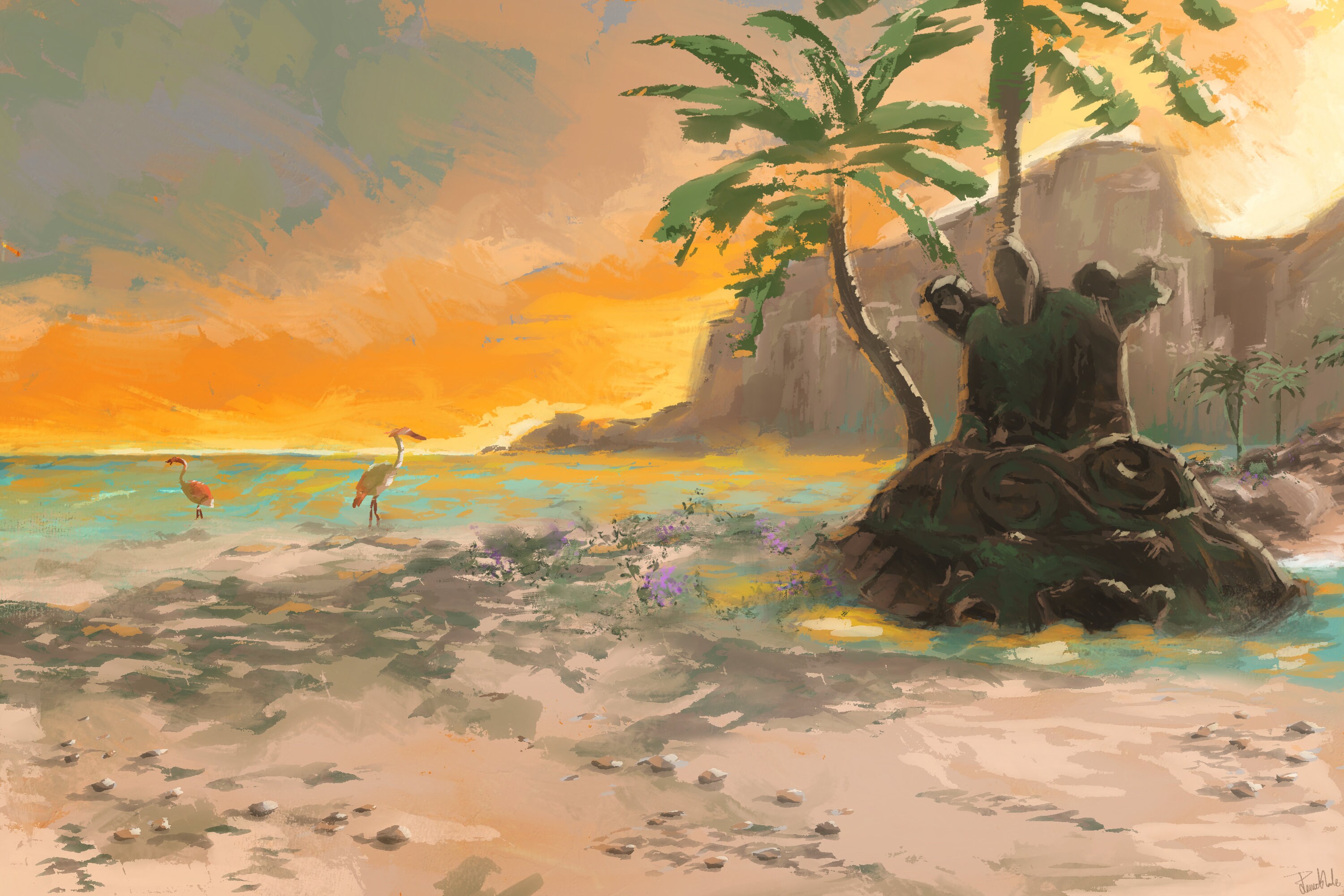 BOTW Scene Digital Painting PRINT - Etsy