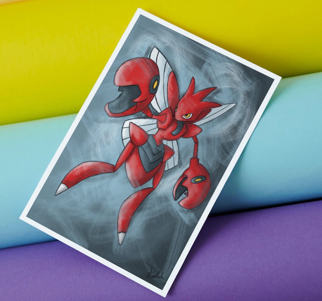 Scizor Digital Drawing - Pokémon [PRINT] - Etsy