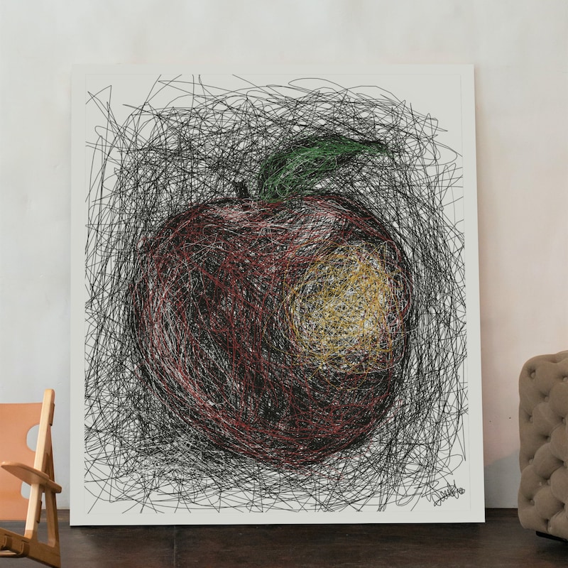 Scribble Drawing - Etsy