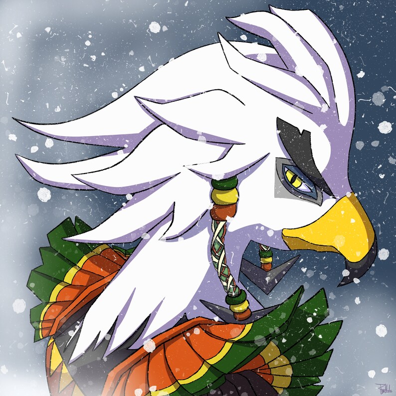Teba - BOTW - Digital Portrait [PRINT] - Etsy