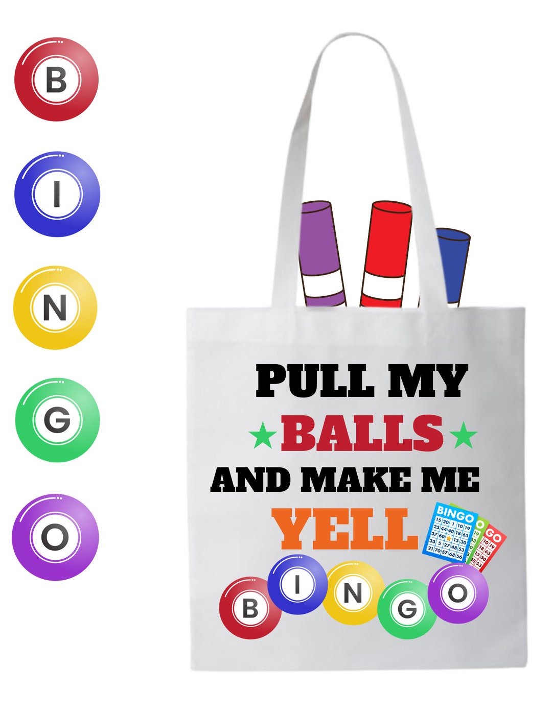 Custom Bingo Tote Bag - Etsy