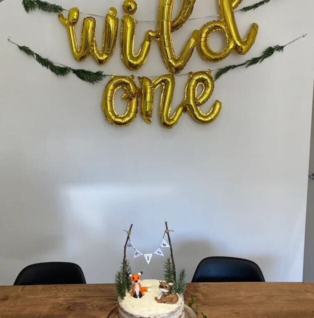 Wild One Balloons , Woodland Party , First Birthday - Etsy