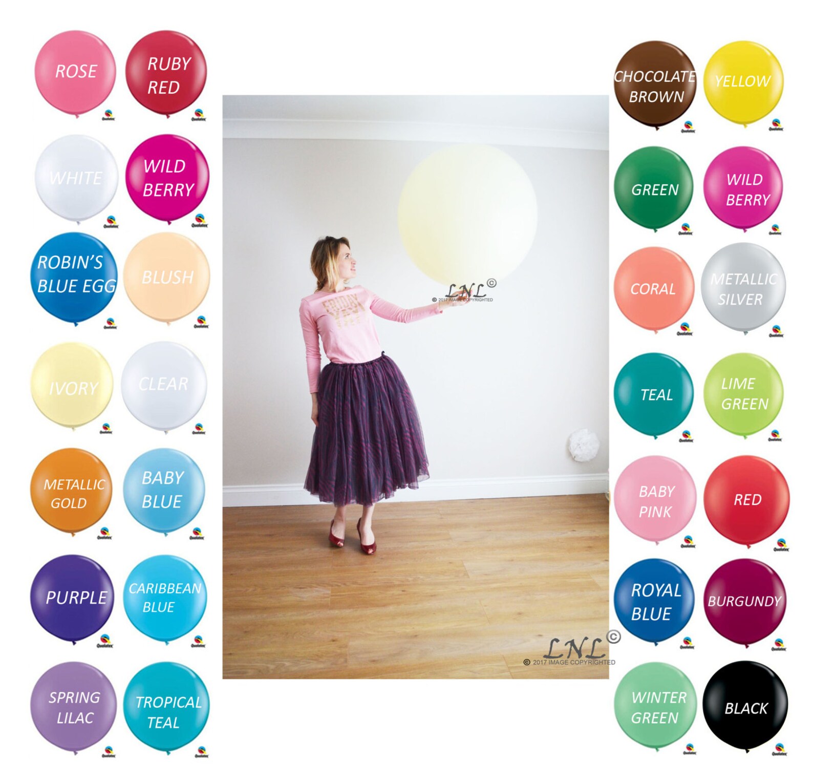 HUGE 36 Inch Balloon Round Shape Latex Balloons Big - Etsy