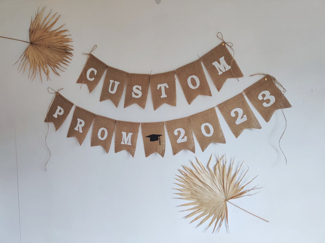 Banderines de graduación personalizados Prom 2023 Nombre Graduación ...