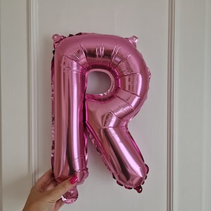 Custom Balloons Any Words Red Letters Balloons Personalised Balloon ...