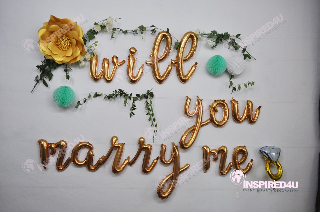 Marry Me Proposal Balloons - Etsy