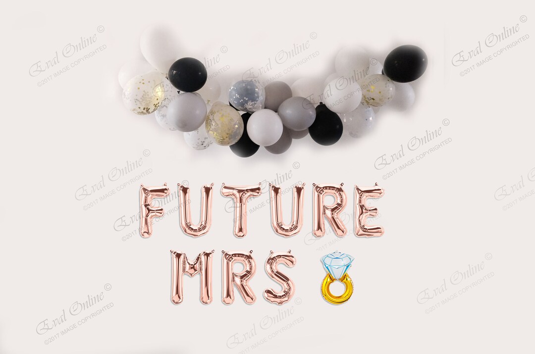 FUTURE MRS Ring 16 Rose Gold Letter Silver Gold - Etsy