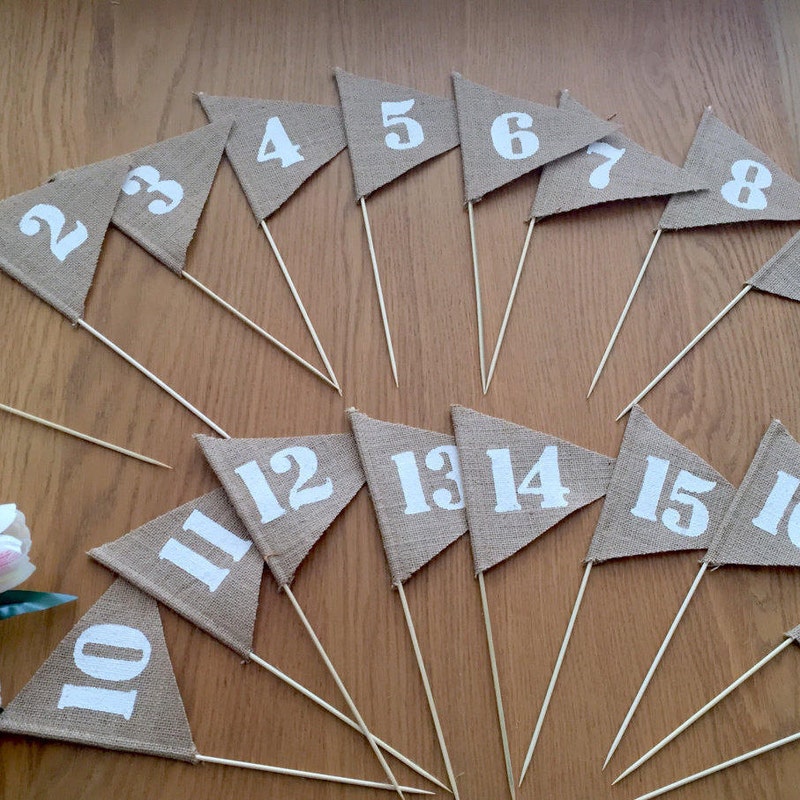 Rustic Table Numbers - Etsy