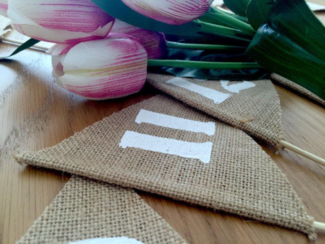 1-30 Wedding Table Number Burlap Table Numbers Rustic - Etsy UK