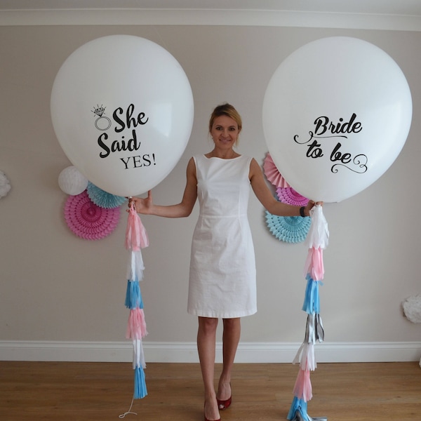 She Said Yes Balloons - Etsy