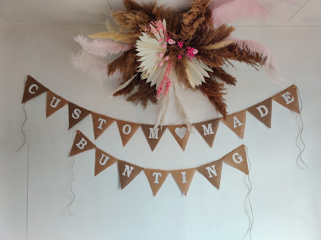 Custom Made Bunting, Personalised Bunting Birthday Bunting Wedding ...