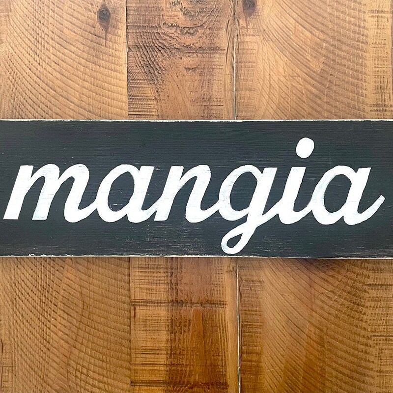 Mangia Sign - Etsy