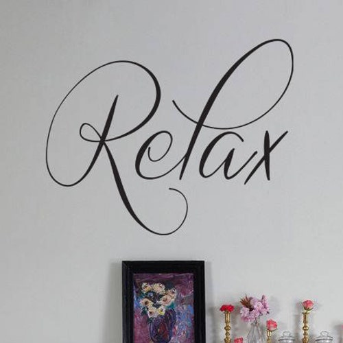 Relax Refresh Renew Vinyl Wall Decal Bathroom Bedroom Spa - Etsy