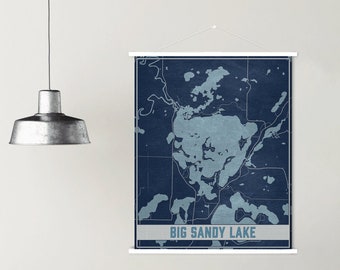 Sandy Lake Map - Etsy