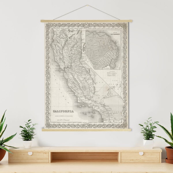 Framed California Map - Etsy