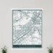 Riverside California Street Map Hanging Canvas Map of Riverside Printed ...