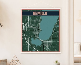 Bemidji City Map - Etsy