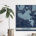 Lake Harris Florida Map Print | Lake Harris Magnetic Poster Frame ...