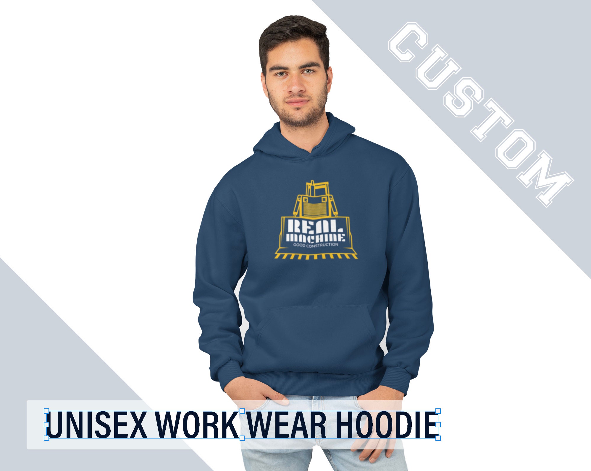 Personalized Logo Work Wear Hoodie by Printed Marketplace | Etsy