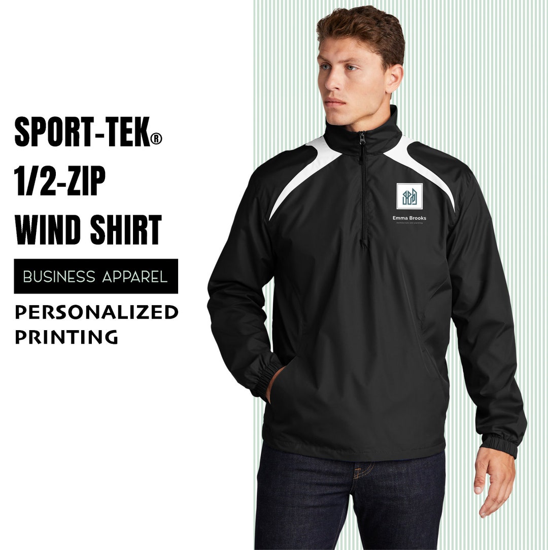 Customizable Sport-tek® 1/2-zip Wind Shirt | Comfy Wind Shirt ...