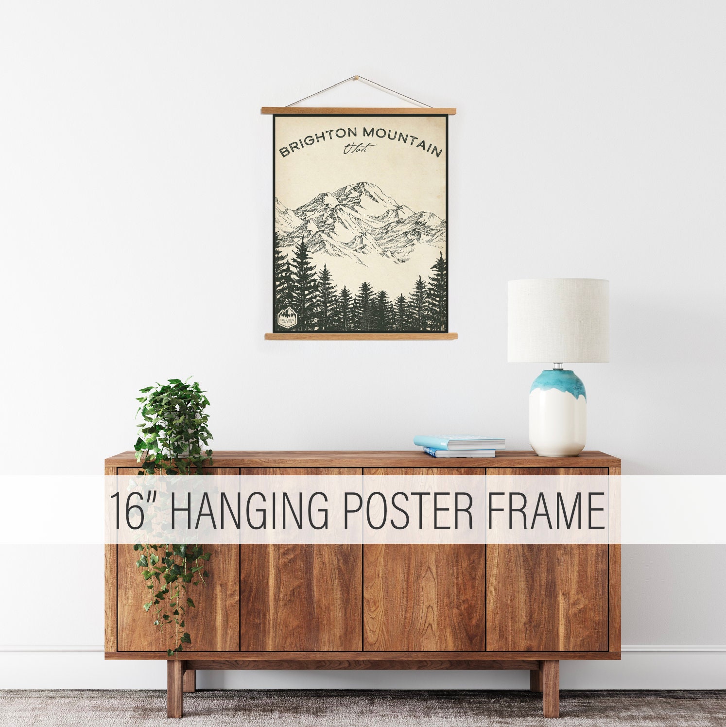 16 Wooden Hanging Picture Frames Magnetic Hanging - Etsy