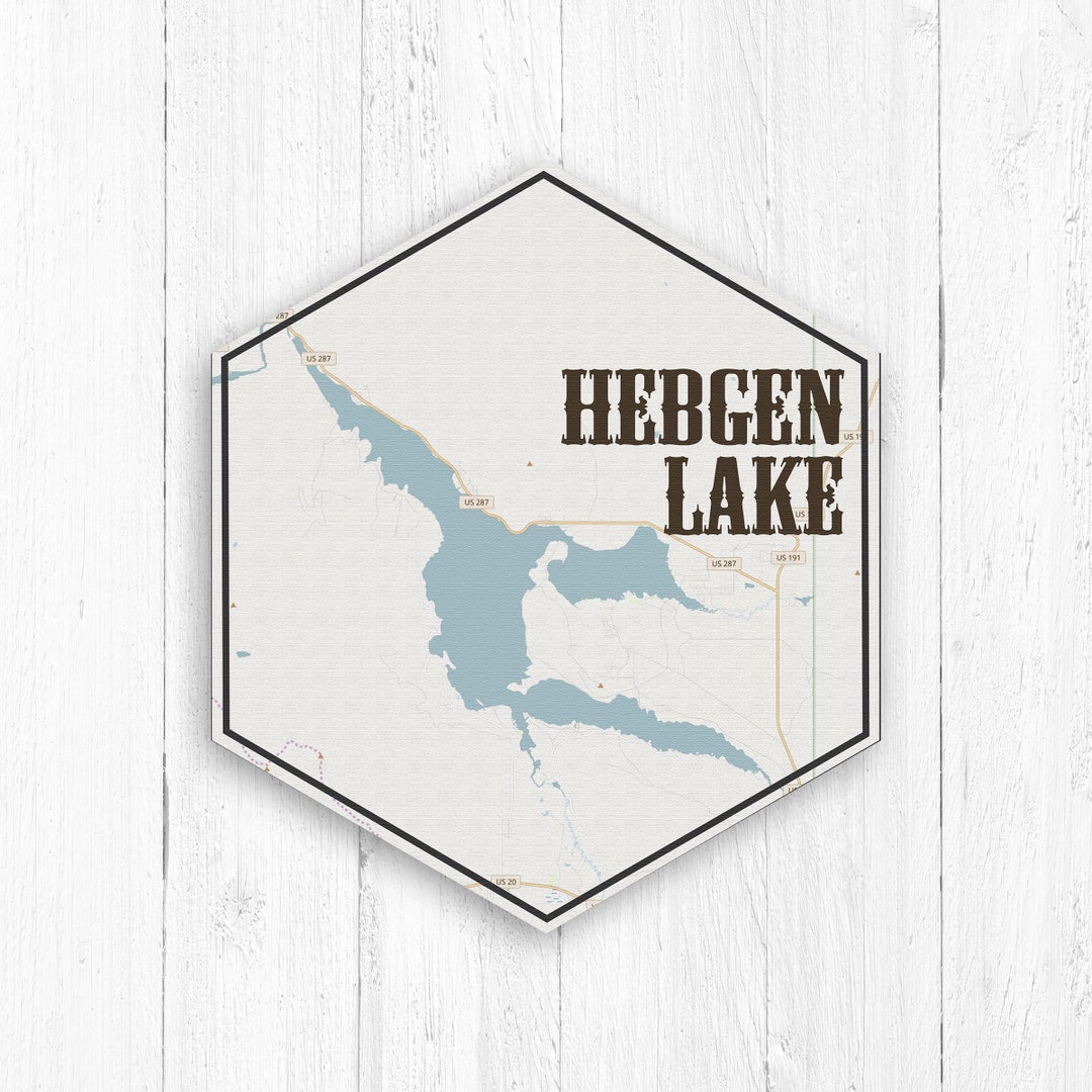 Hebgen Lake Montana Hexagon Canvas, Hebgen Lake Canvas, Lakes of ...
