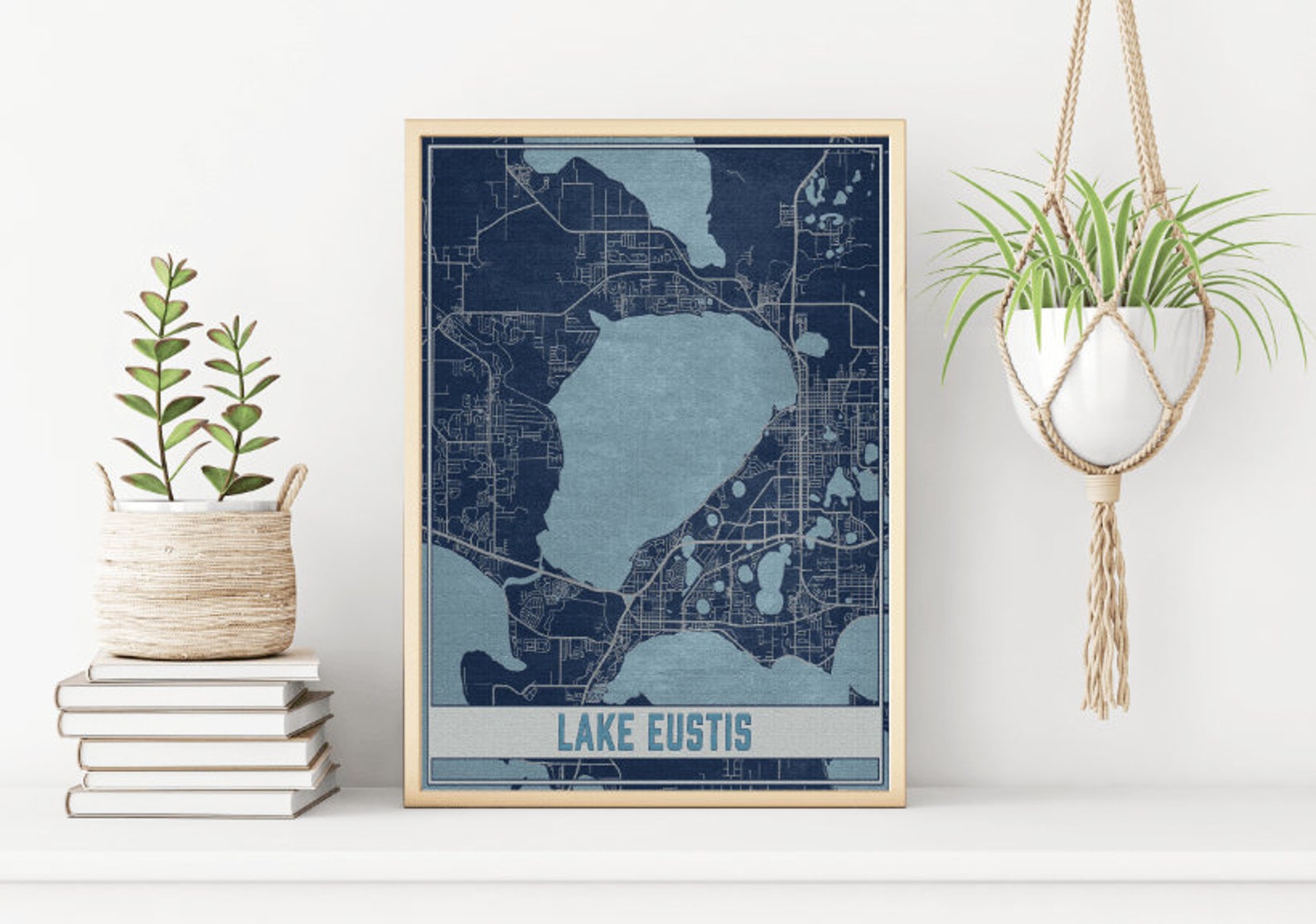 Lake Eustis Florida Map Print Lake Eustis Magnetic Poster - Etsy
