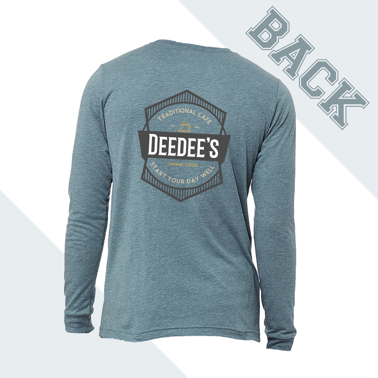 Customizable Long Sleeve Logo Graphic Tee Shirt by Printed | Etsy