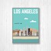 Los Angeles California Modern Illustration Print | Los Angeles Magnetic ...