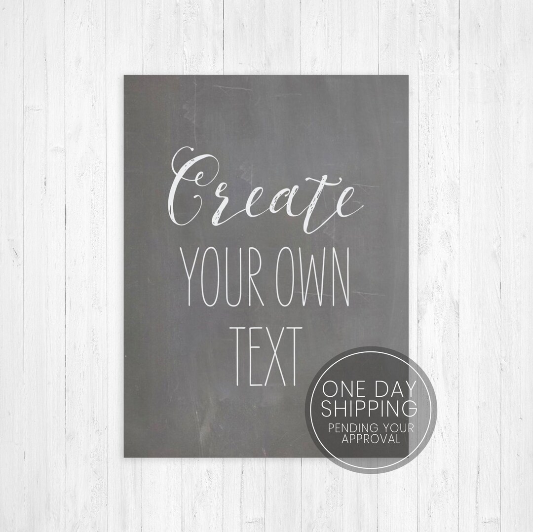 Create Your Own Text Canvas Sign, Personalized Canvas, Custom Canvas ... Create Your Own Text Canvas Sign, Personalized Canvas, Custom Canvas ...