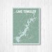 Lake Tenkiller Oklahoma Street Map Print Lake Tenkiller - Etsy