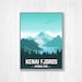 Kenai Fjords Alaska National Park Modern Illustration Print - Etsy