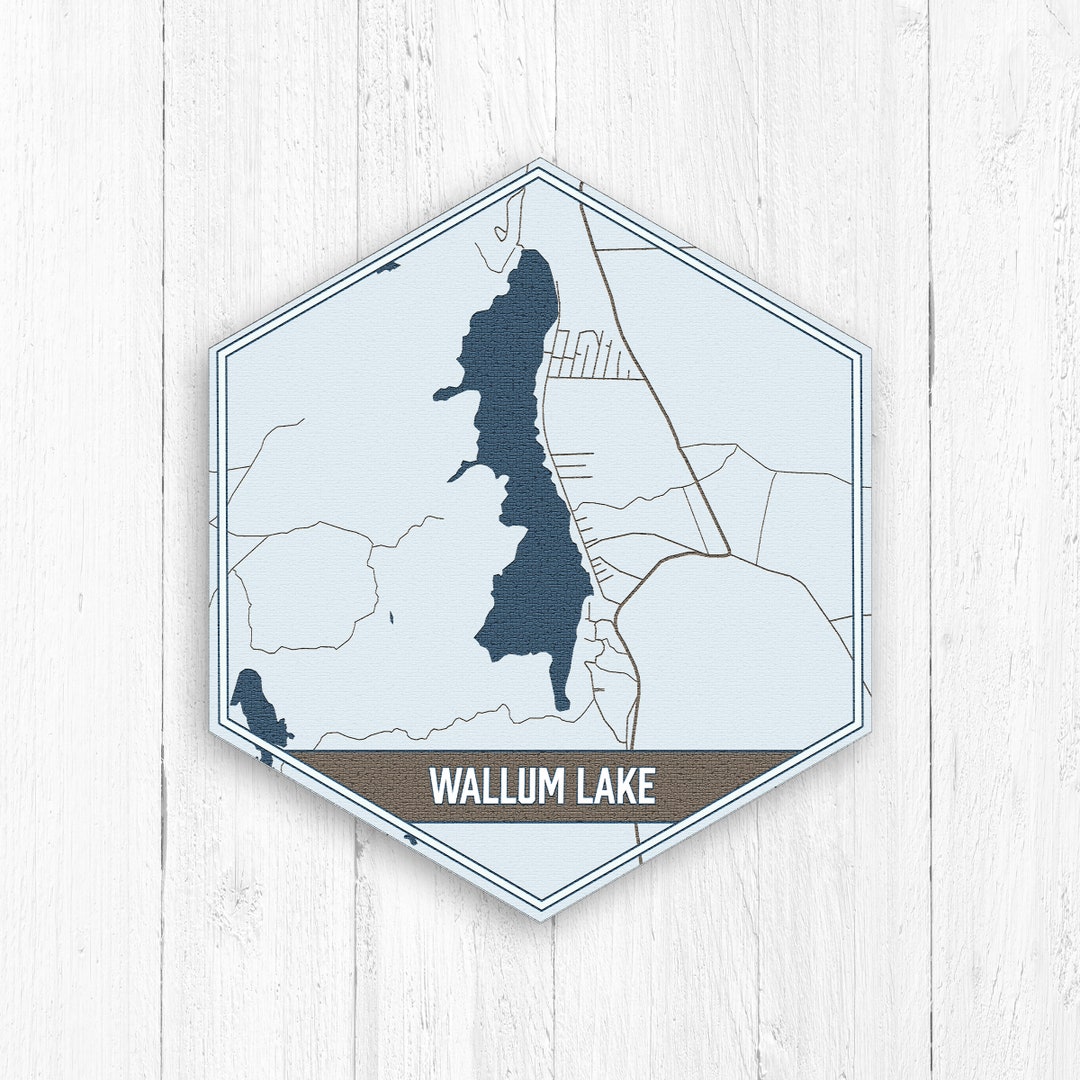 Wallum Lake Rhode Island Hexagon Canvas Print, Wallum Lake Hexagon ...