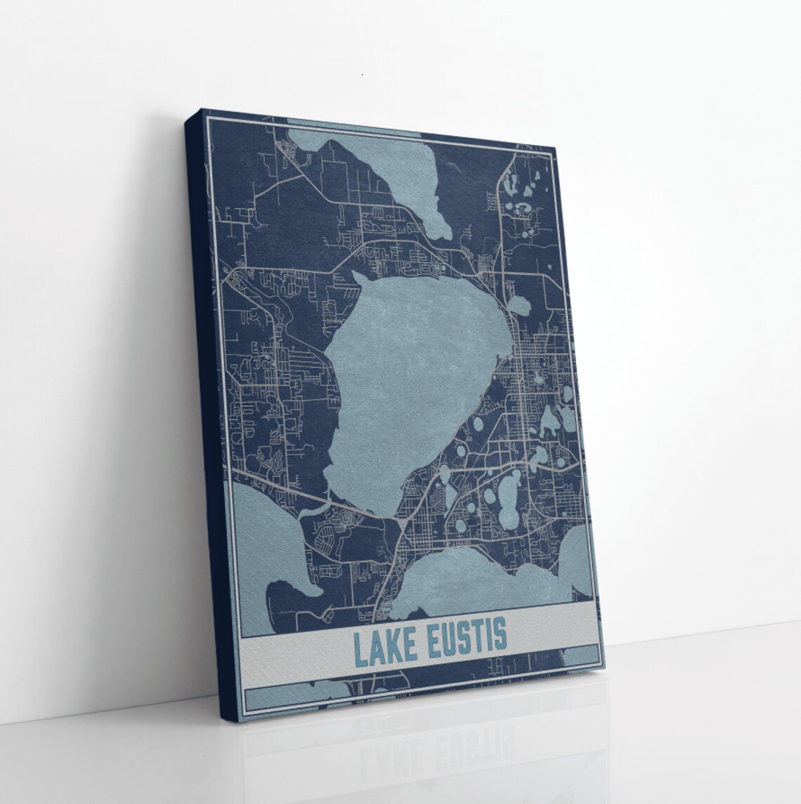 Lake Eustis Florida Map Print Lake Eustis Magnetic Poster - Etsy
