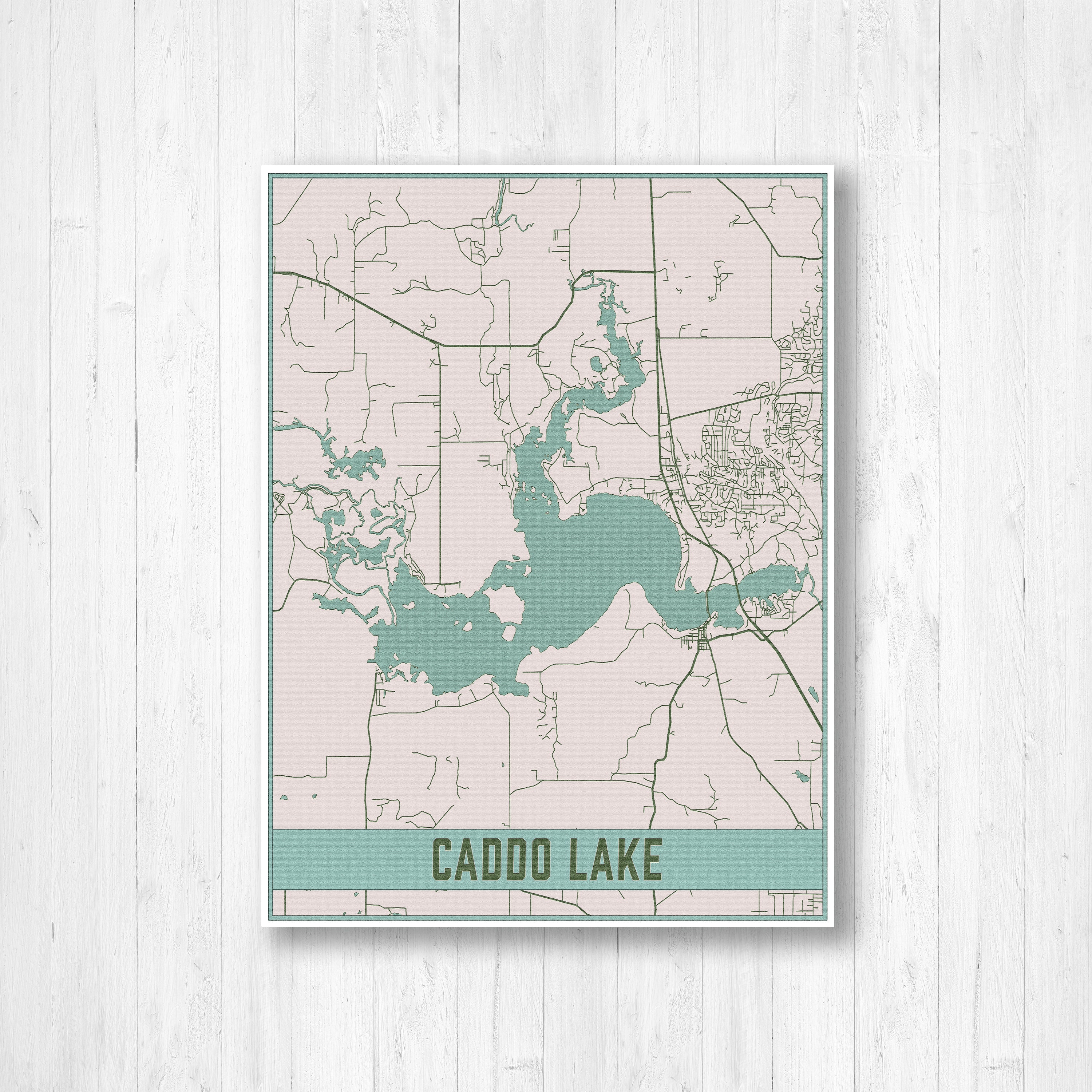 Caddo Lake Texas Map Print by Printed Marketplace | Etsy