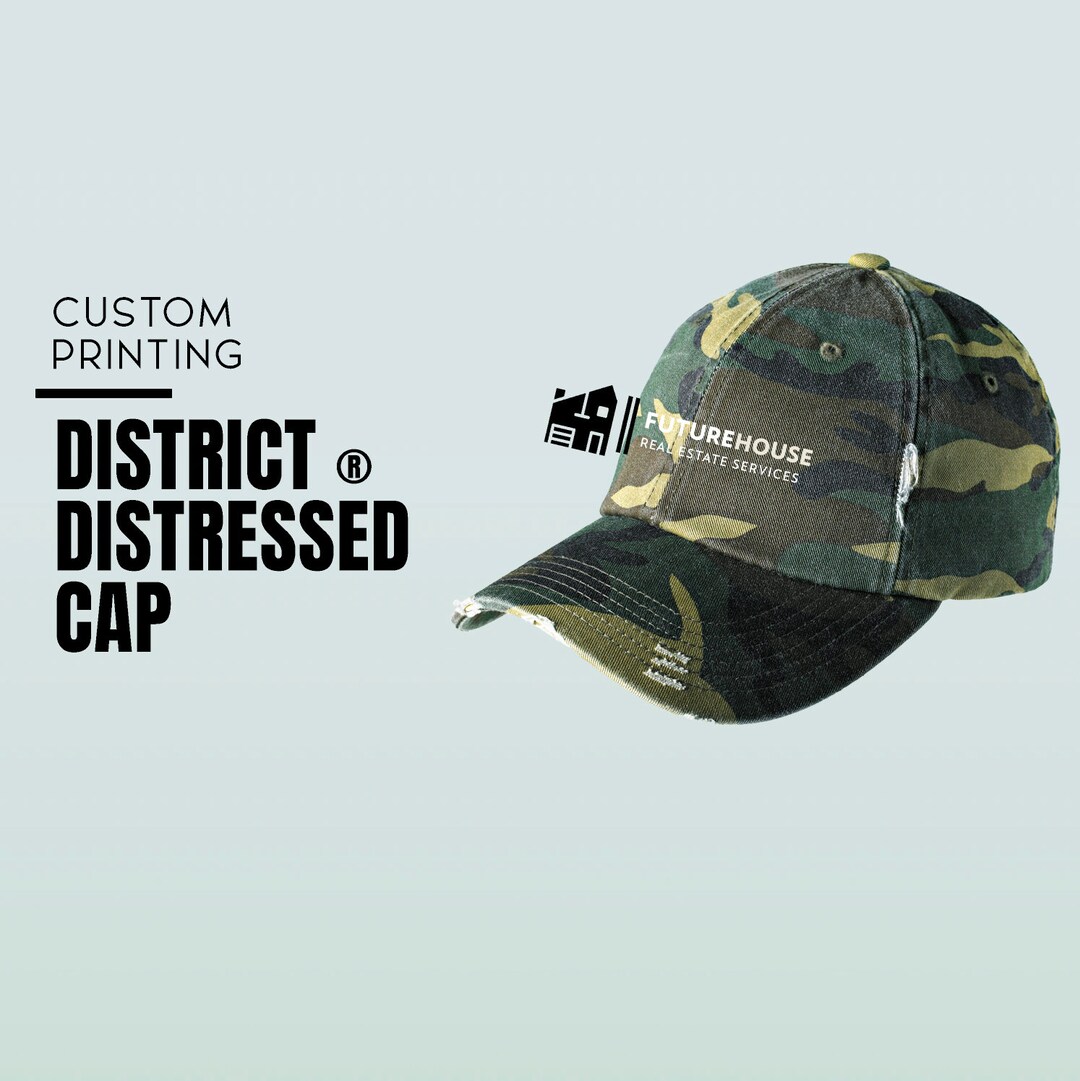 District ® Distressed Cap | Customizable Cap | Comfy District ...