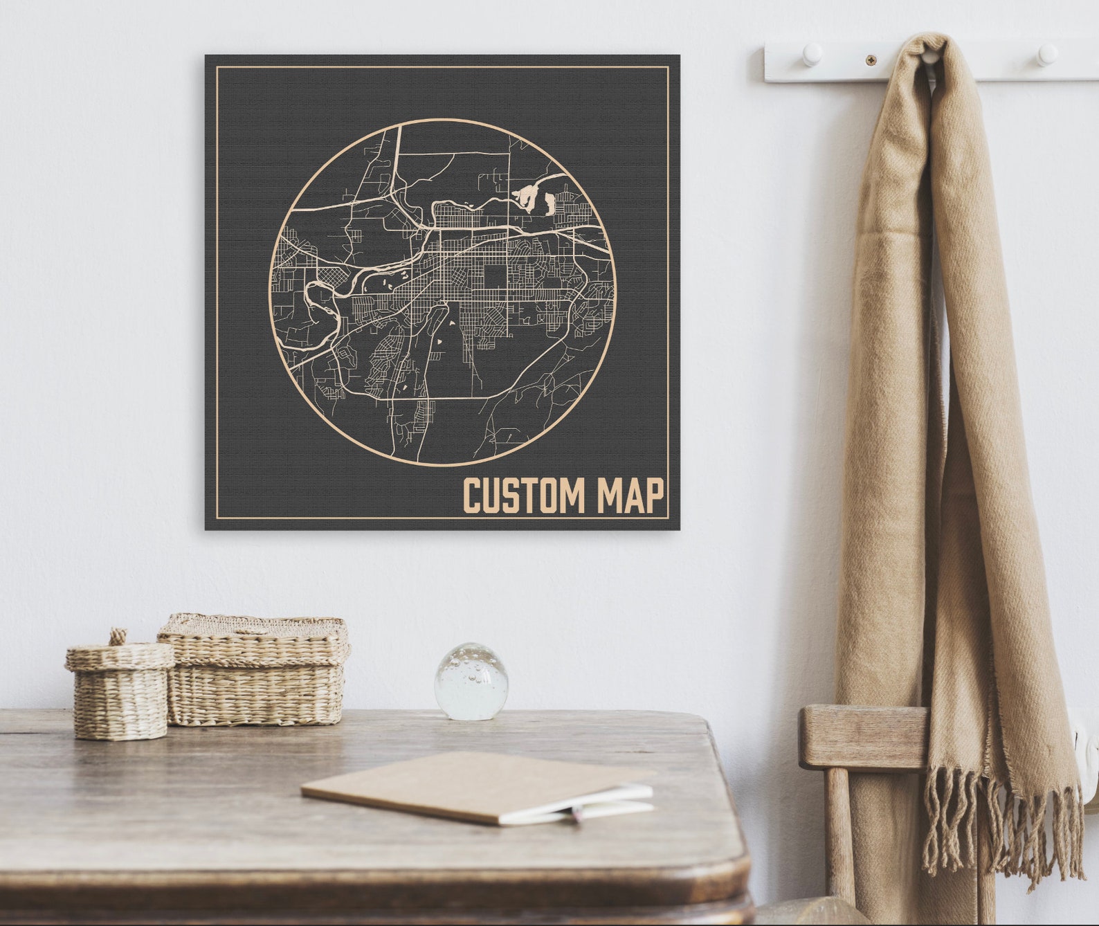 Custom Map Custom Map Print Map With Streets Map of | Etsy