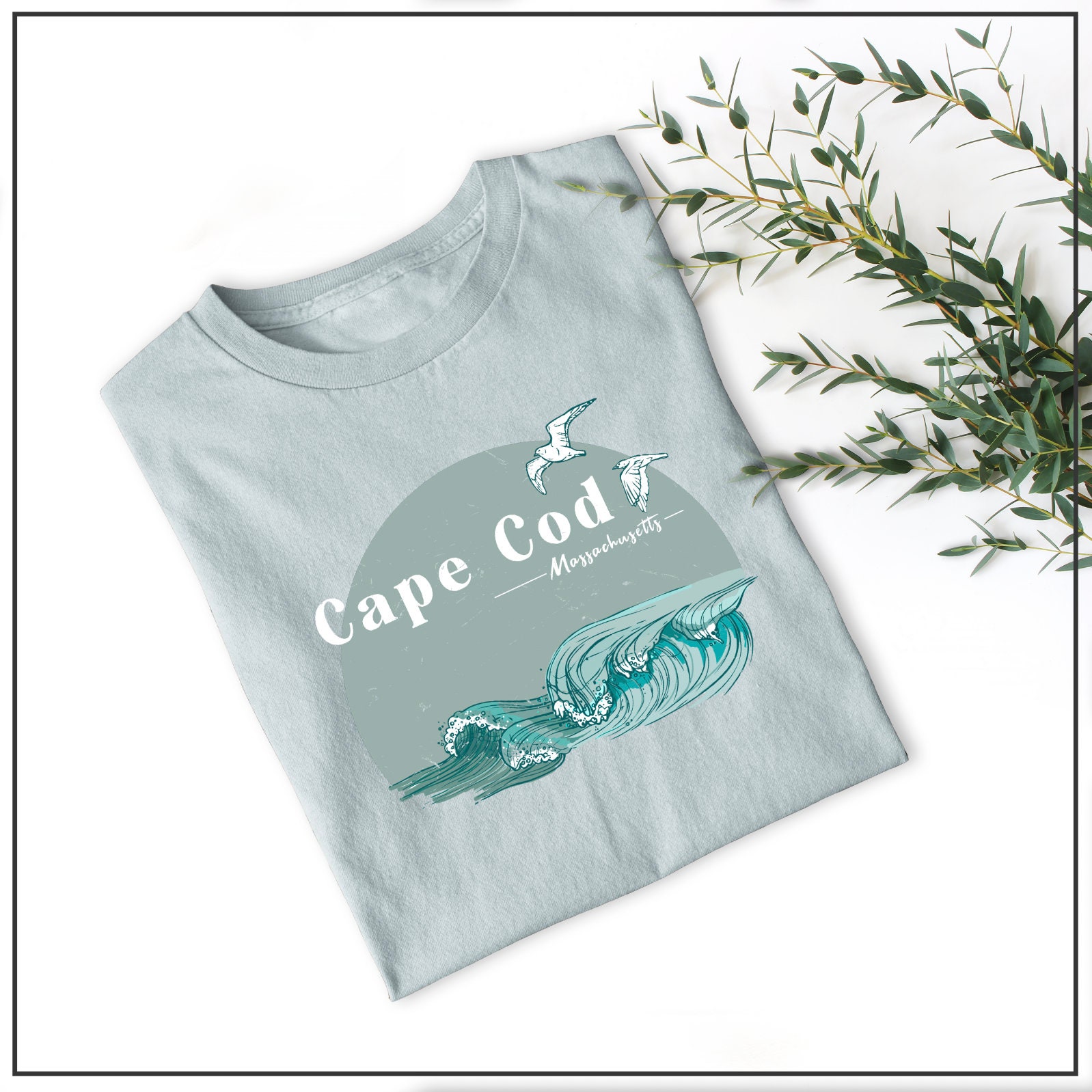 Cape Cod Beach Graphic T-shirt or Hoodie Apparel by Printed - Etsy