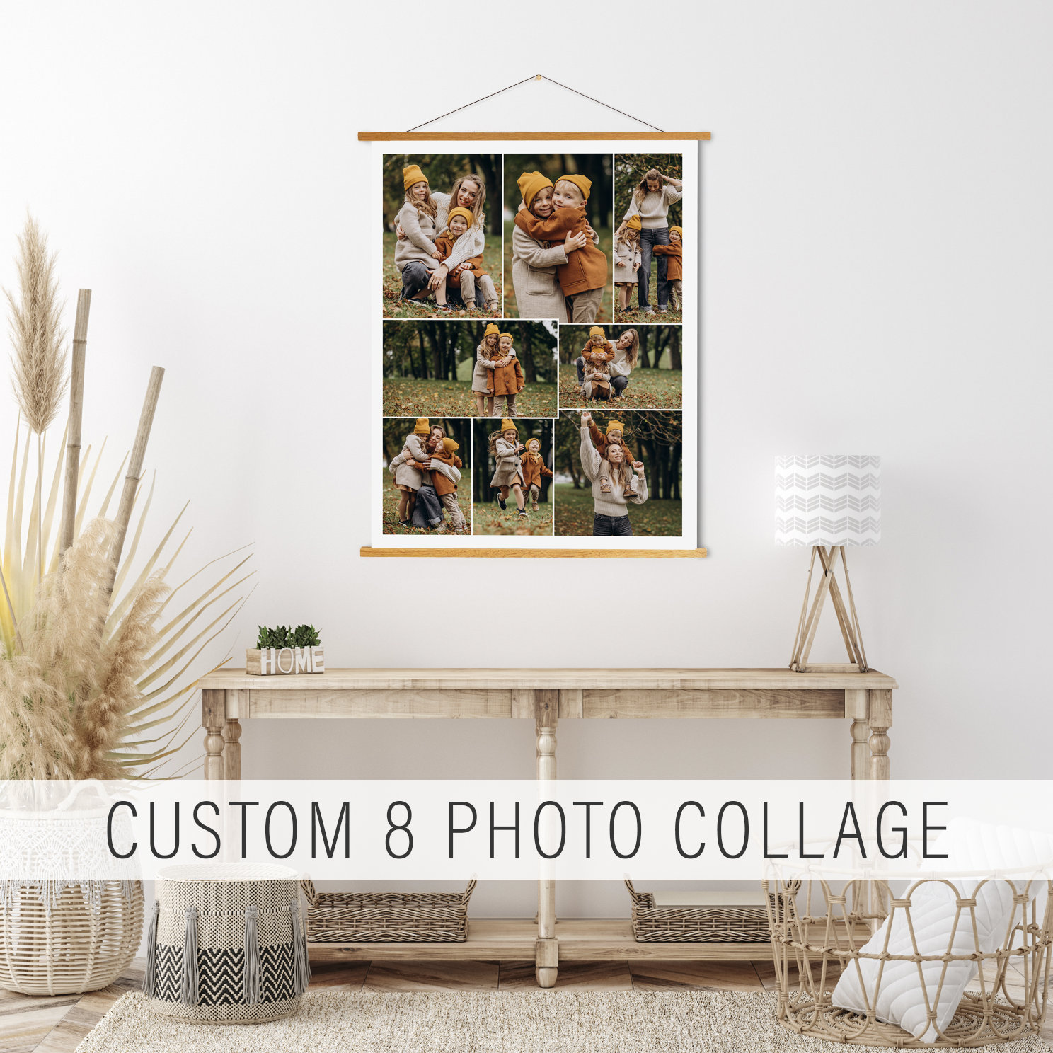 Personalized 8 Photo Hanging Canvas Custom Family Photo - Etsy