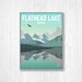 Flathead Lake Montana Modern Illustration Print Flathead Lake Magnetic ...