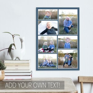 Create Your Own Collage Canvas Sign, Personalized Photo Canvas, Custom ...