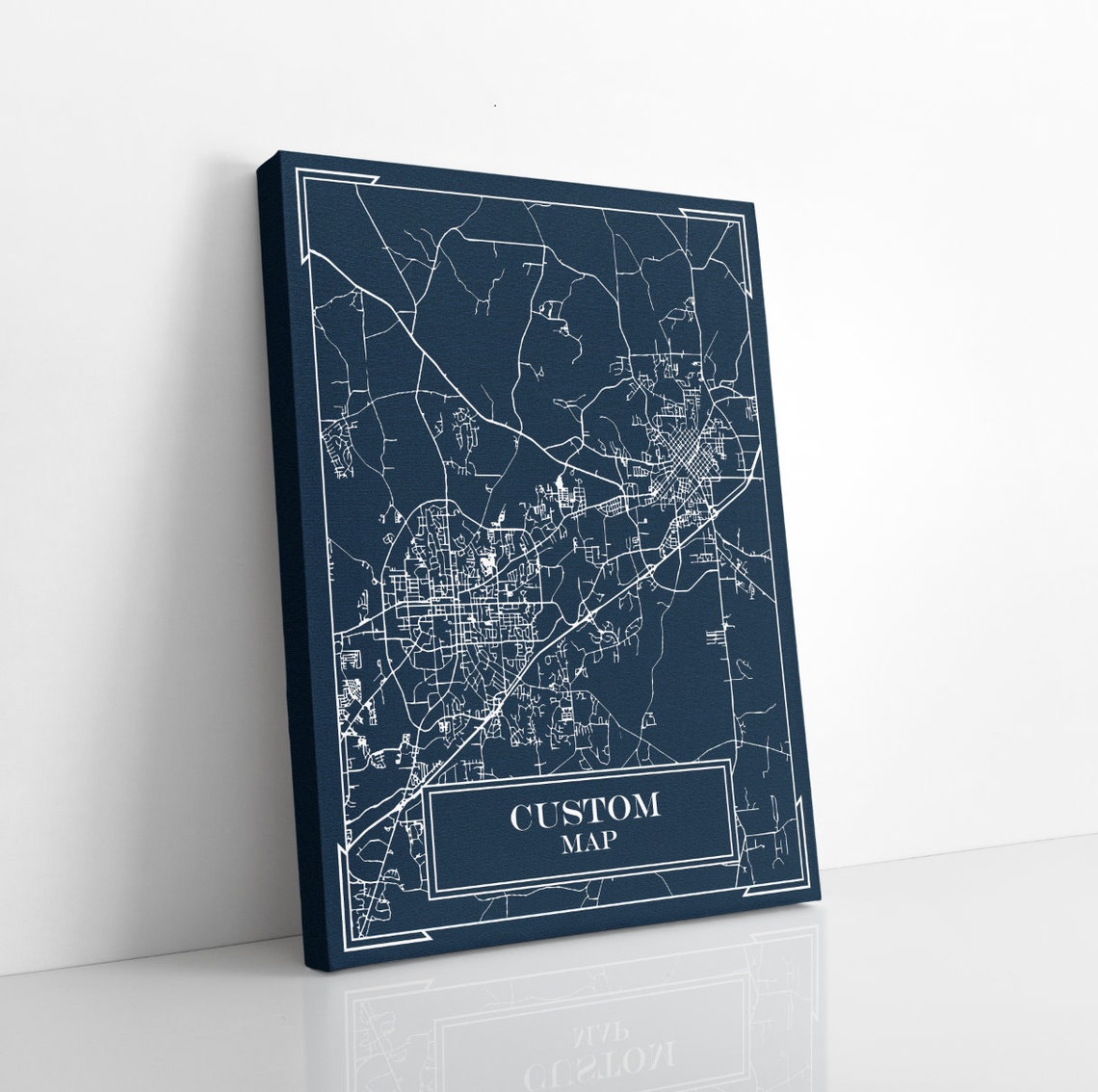 Custom City Blueprint Street Map by Printed Marketplace - Etsy