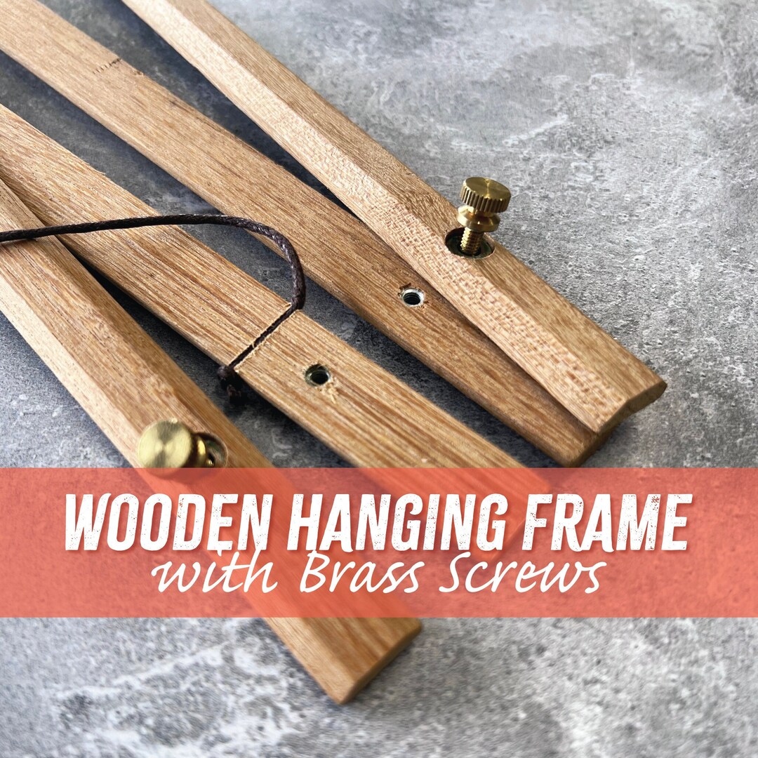 Picture Frames in Multiple Sizes and Colors Brass Screw Wooden Hanging ...