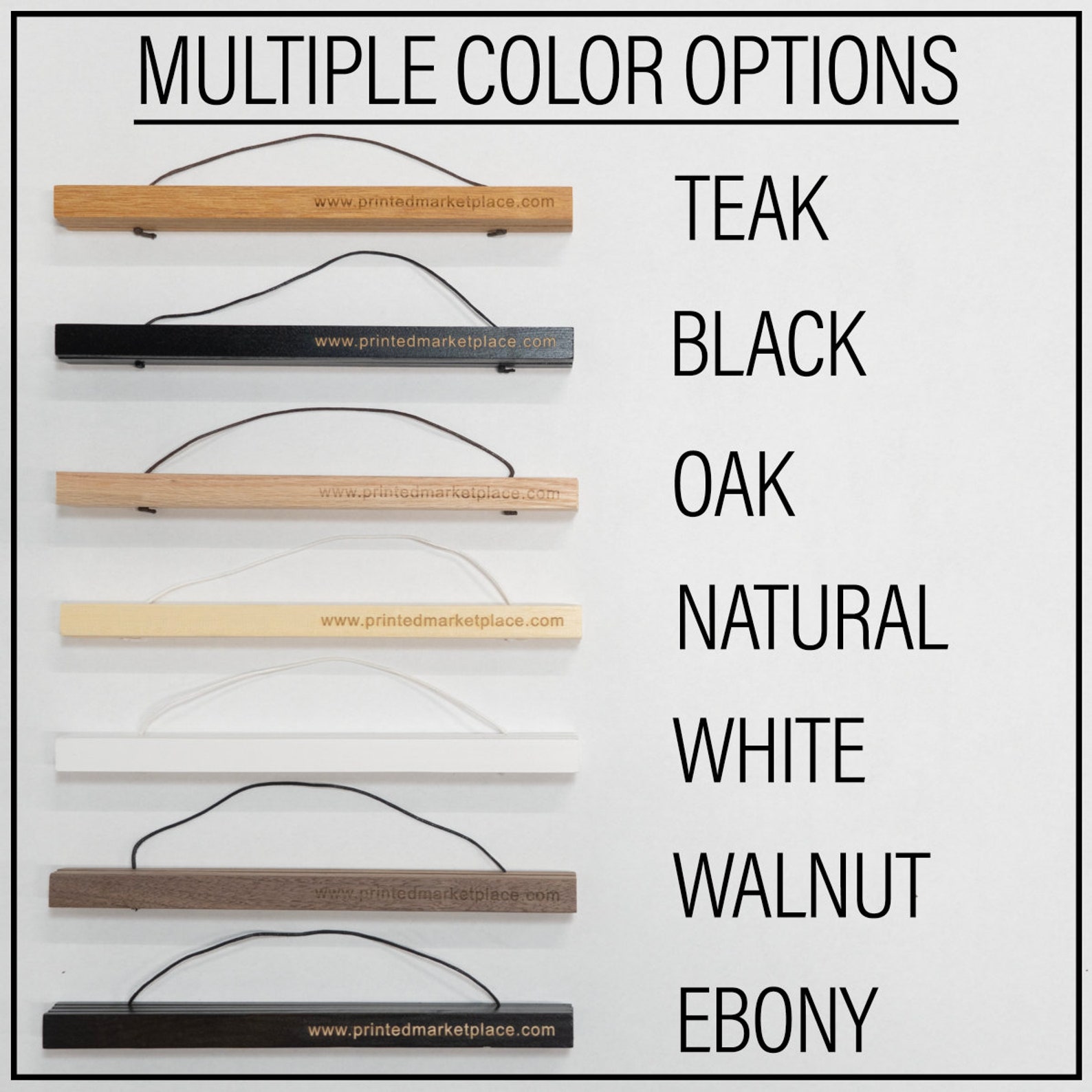 Wooden Magnetic Poster Frame for Art & Pictures Picture Frames Wall ...