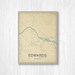 Edwards Colorado Weathered Street Map Hanging Canvas Map of - Etsy